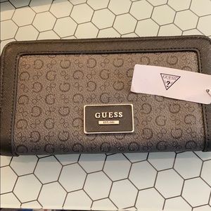 Guess Bags | Guess Womens Wallet Red With Embossed Logo | Poshmark
